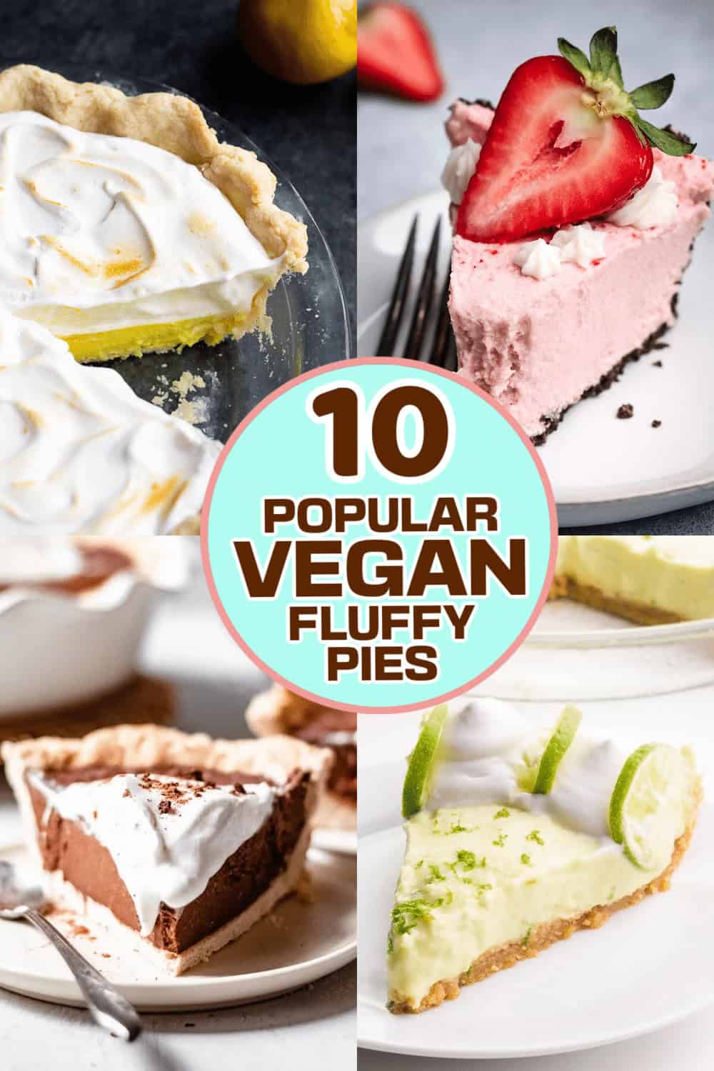 10 Popular Vegan No Bake Light & Fluffy Cream Pies - Daily Vegan Meal