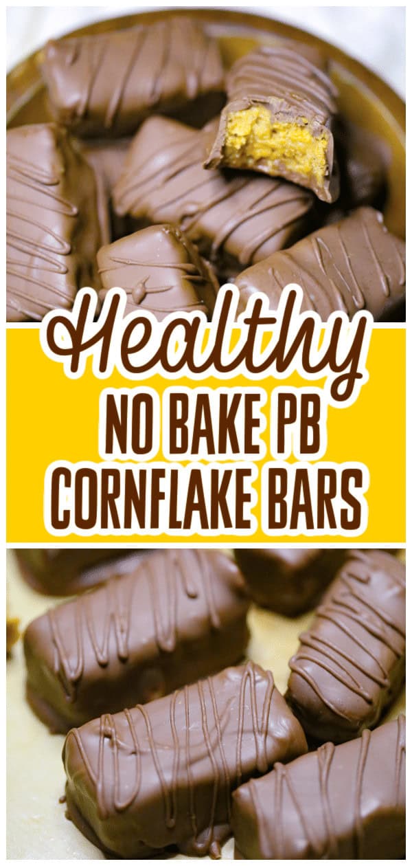 Vegan Peanut Butter Cornflake Bars (No-Bake, 6 Ingredients)