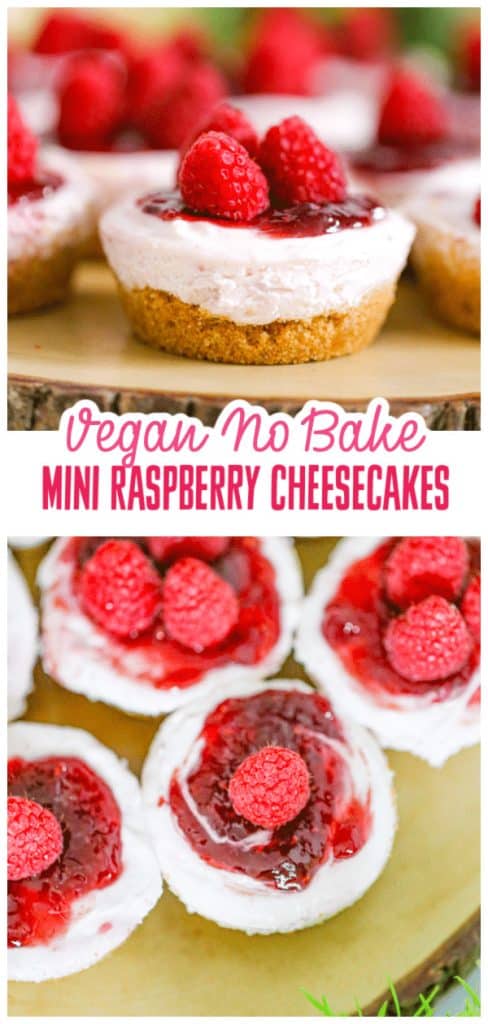Mini Vegan Raspberry Cheesecakes - Daily Vegan Meal