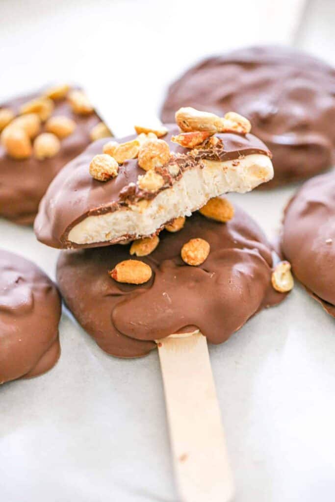 Healthy Yogurt Chocolate Peanut Butter Buster Bars - Daily Vegan Meal