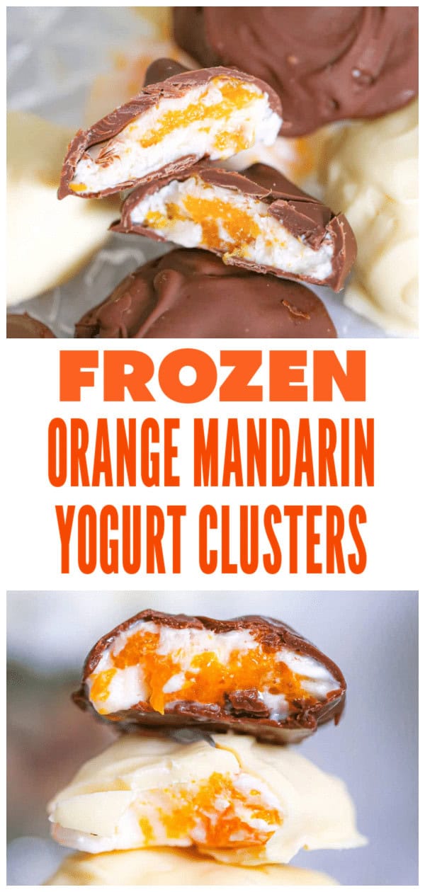 Frozen Mandarin Orange Yogurt Clusters - Daily Vegan Meal