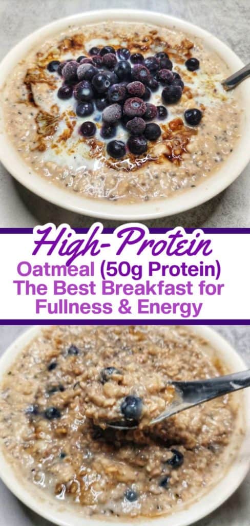 High-Protein Oatmeal (50g Protein) - Daily Vegan Meal
