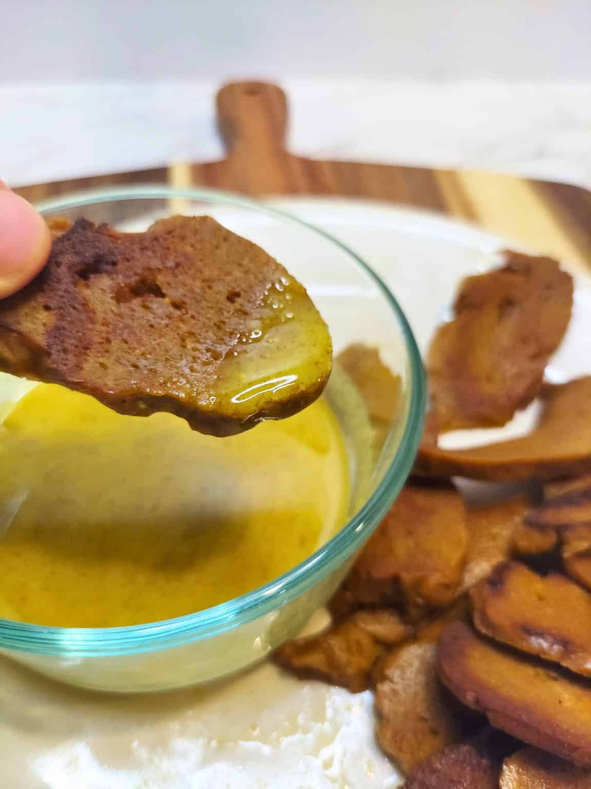 Seitan Strips Recipe with Mustard Dip - Daily Vegan Meal