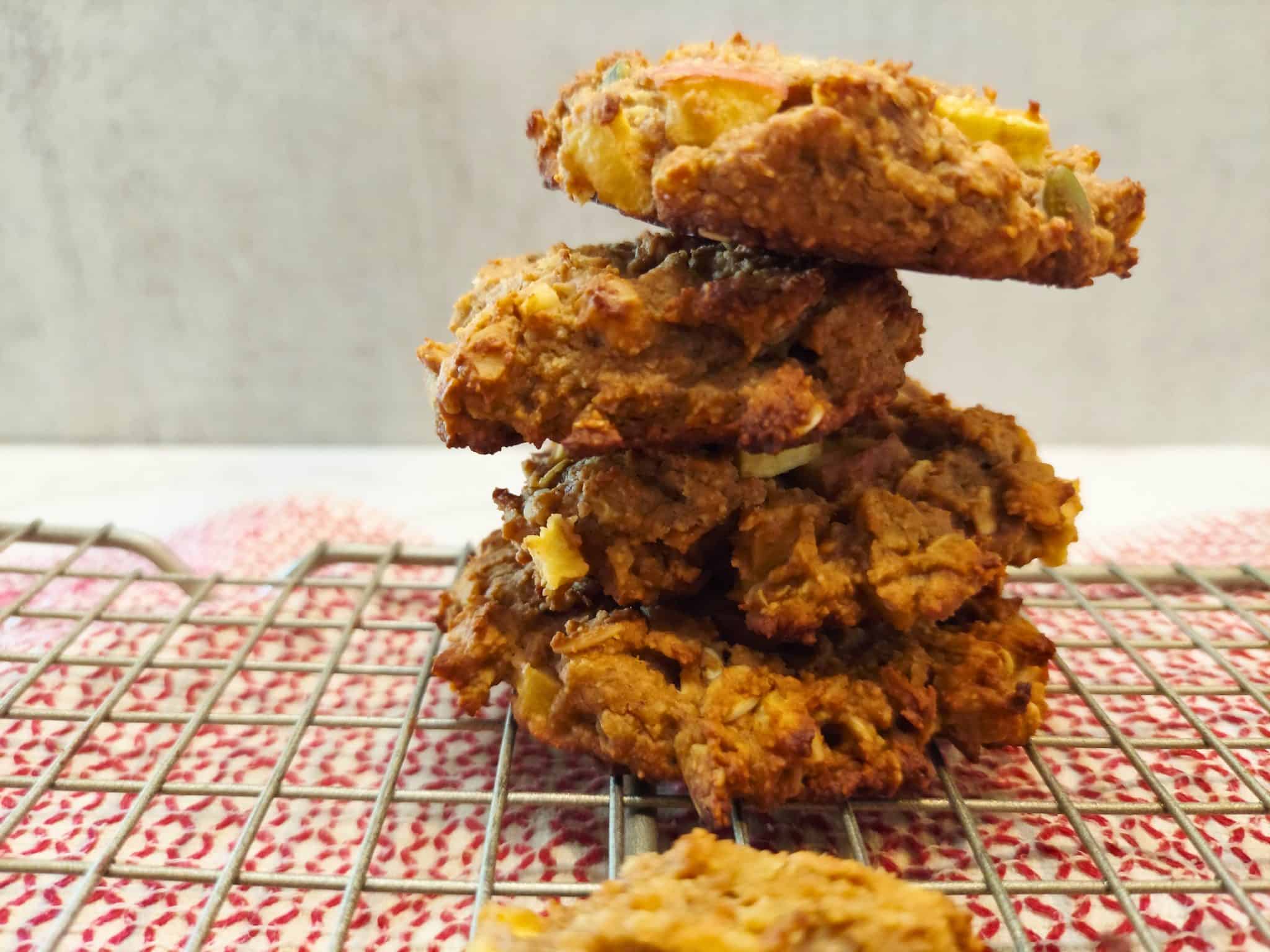 Apple Cinnamon Breakfast Cookies with Plant-Based Protein - Daily Vegan ...